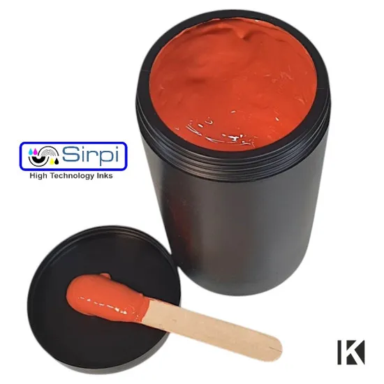 Orange Screen Printing Ink for T-Shirts – 500g/1Kg | Water-Based ...